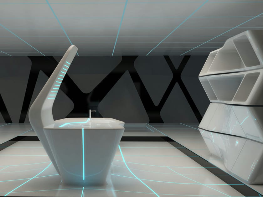 TRON DESIGNS CORIAN® Kitchen with island By ERNESTOMEDA | design ...