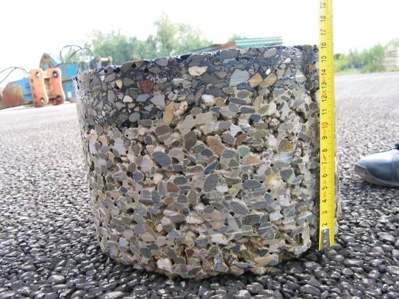 Pervious concrete for road pavings DRAINBETON By Betonrossi