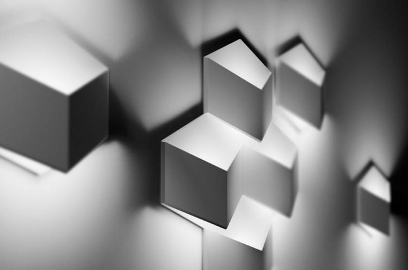 FOLD SURFACE LED wall light By Vibia | design Arik Levy