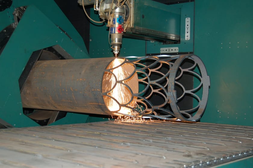Taglio laser tubi in acciaio Sistema costruttivo in carpenteria ...