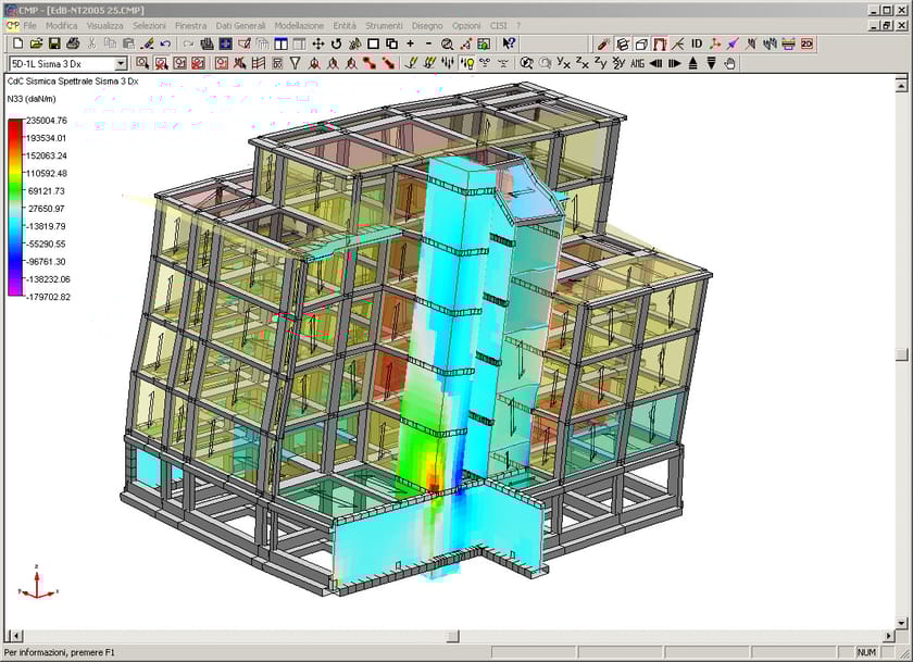 CAD-integrated structural calculation software CMP Analisi Strutturale ...