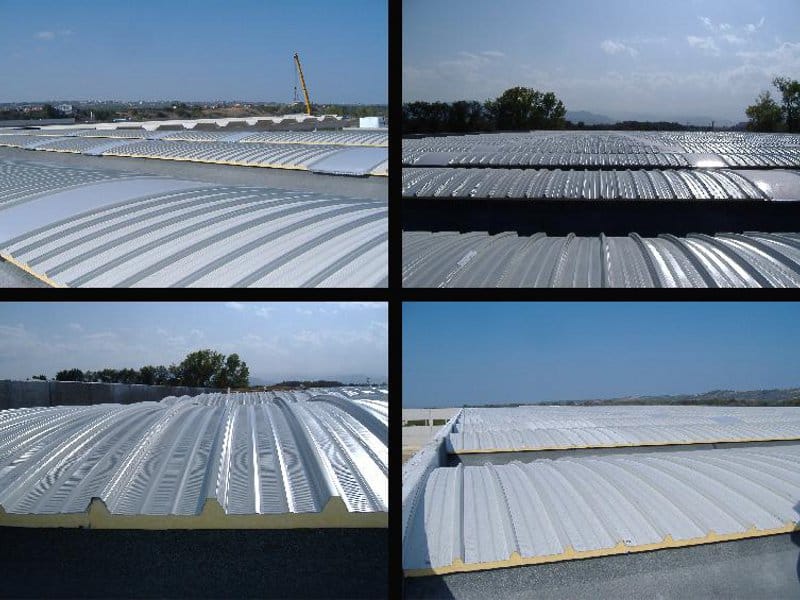 Insulated metal panel for roof PENTA R6 By ITALPANNELLI