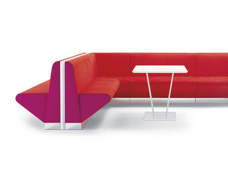 Upholstered modular bench JO-BAR By Segis design Roberto Romanello