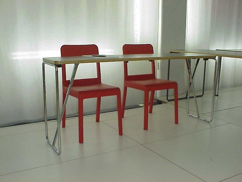 Banco pieghevole in acciaio FOLD-UP By Segis design Lucci Orlandini Design