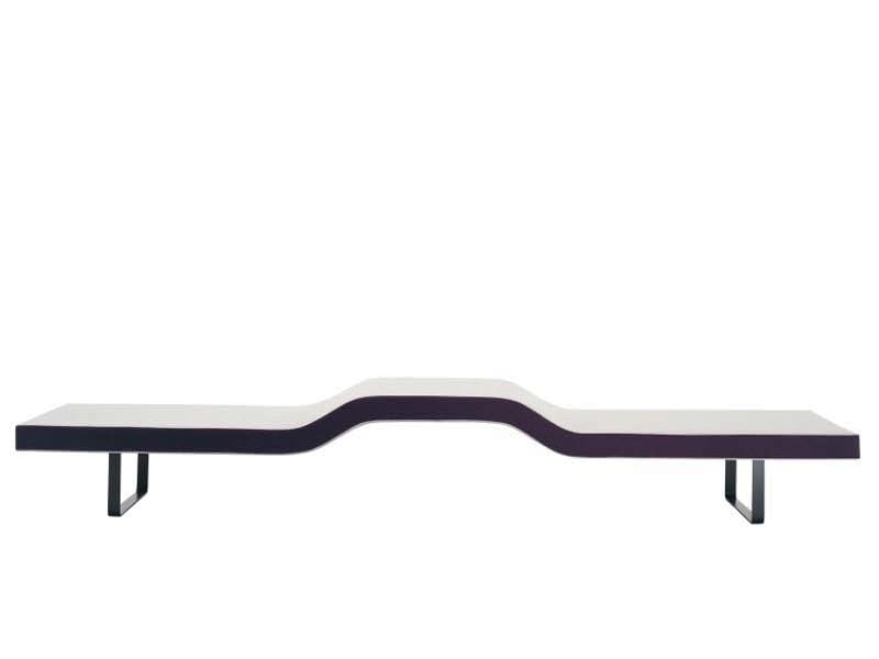 Upholstered bench LONGWAY B By Segis design Bartoli Design