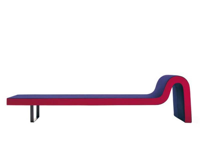 Upholstered bench LONGWAY C By Segis design Bartoli Design