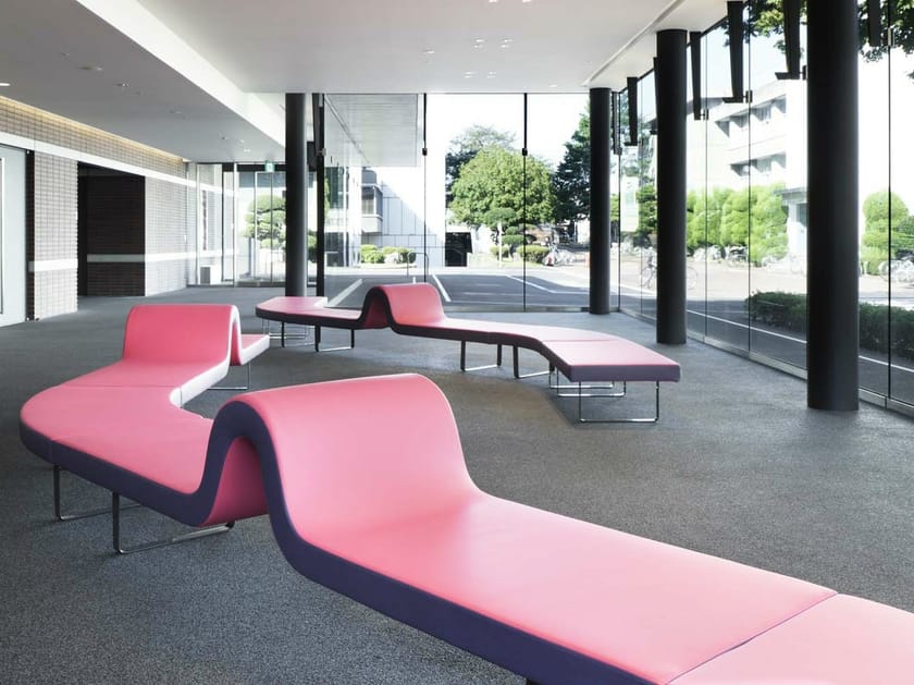 Round modular bench LONGWAY E By Segis design Bartoli Design