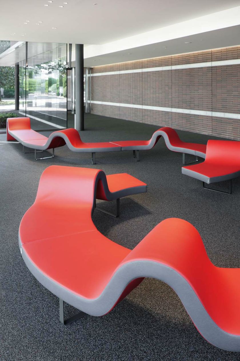 Round modular bench LONGWAY E By Segis design Bartoli Design