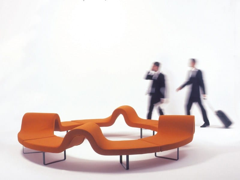 Round modular bench LONGWAY E By Segis design Bartoli Design