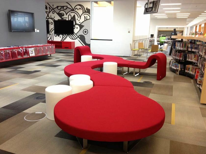 Round modular bench LONGWAY E By Segis design Bartoli Design