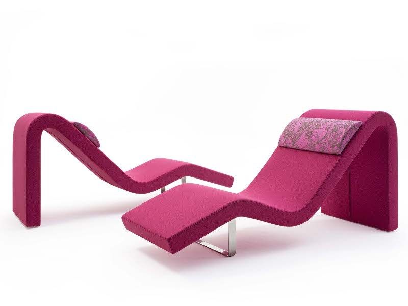 Upholstered Chaise longue LONGWAY O By Segis design Bartoli Design