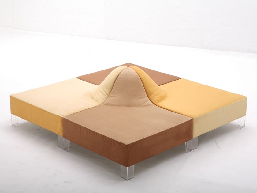 Modular fabric sofa DUNE By Giovannetti design Sandro Santantonio