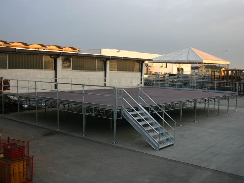 Modular system for steel platform and stand DE LUXE By SELVOLINA