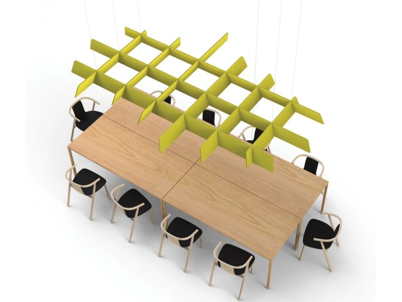 BuzziGrid Acoustic ceiling clouds By BuzziSpace