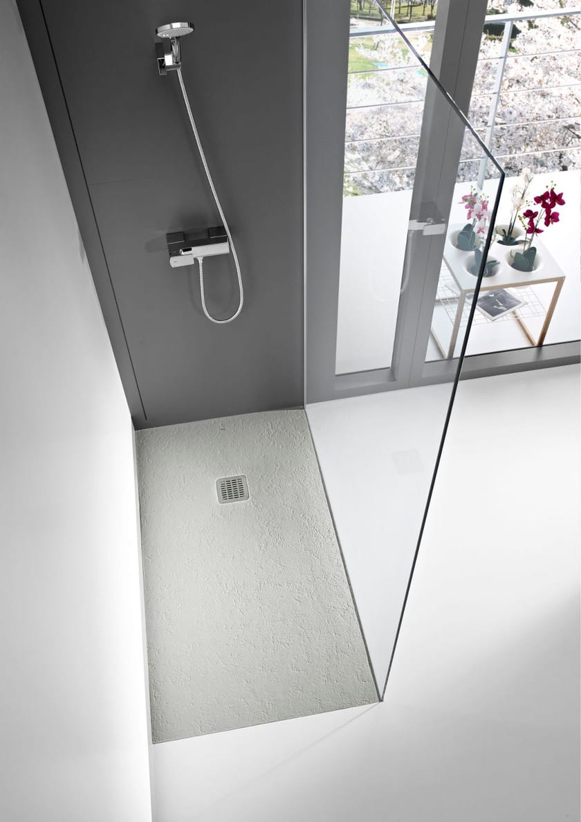 Rectangular Stonex® shower tray TERRAN By ROCA SANITARIO