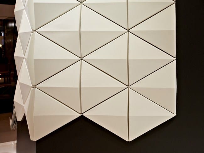 Fabric Decorative acoustic panel BITS WALL By Abstracta design Anya Sebton