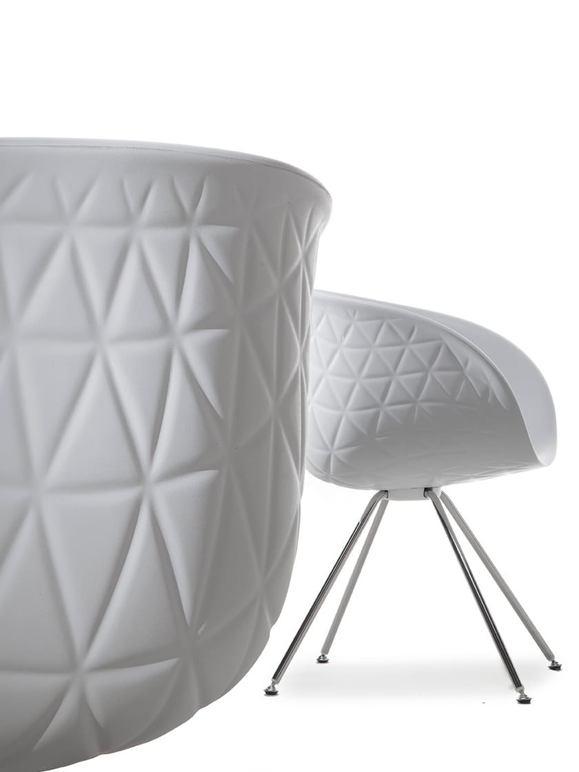 Integral polyurethane foam chair with armrests STRUCTURE STEEL By Tonon ...