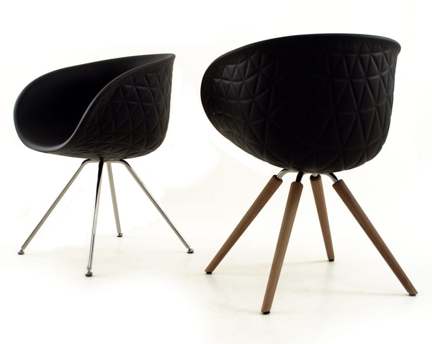 Integral polyurethane foam chair with armrests STRUCTURE STEEL By Tonon ...