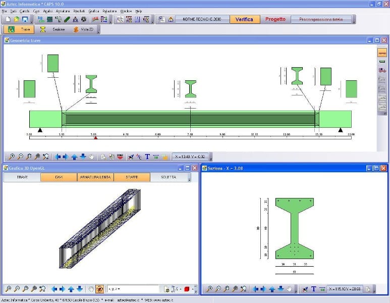 Cálculo de la viga CAPS By Aztec Informatica