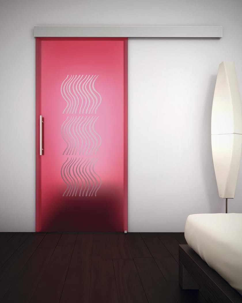 Glass sliding door with pelmet SINTHESY LIGHT By FOA