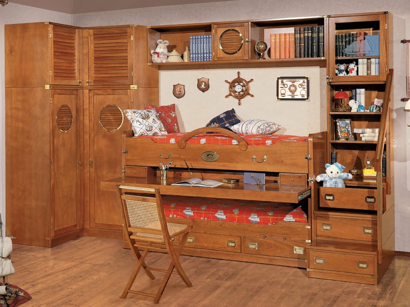 246 RECLINABILE | Bedroom set with bridge wardrobe By Caroti