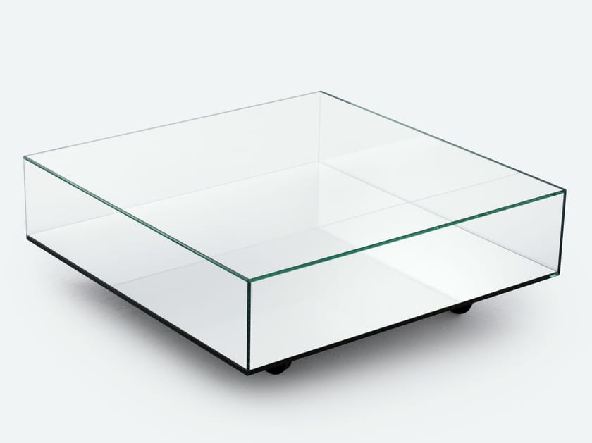 Low mirrored glass coffee table REFLECT By bensen