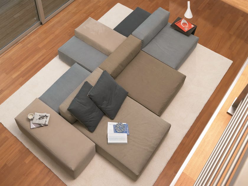 Divano componibile sfoderabile BLO US By Désirée divani design Roberto ...
