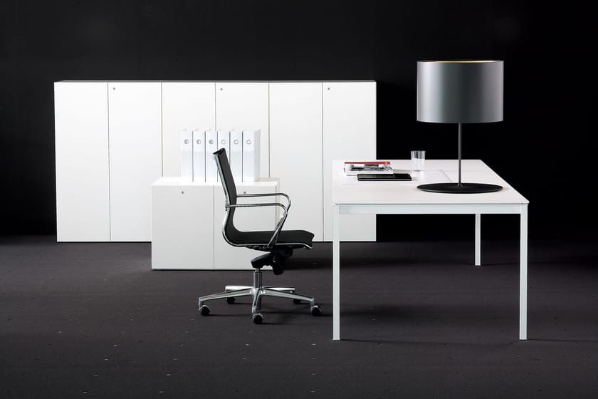 MDF executive desk BIANCONERO By FANTONI