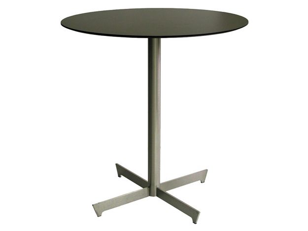 CLIF-4-X Stainless steel table with 4-star base By Vela Arredamenti ...