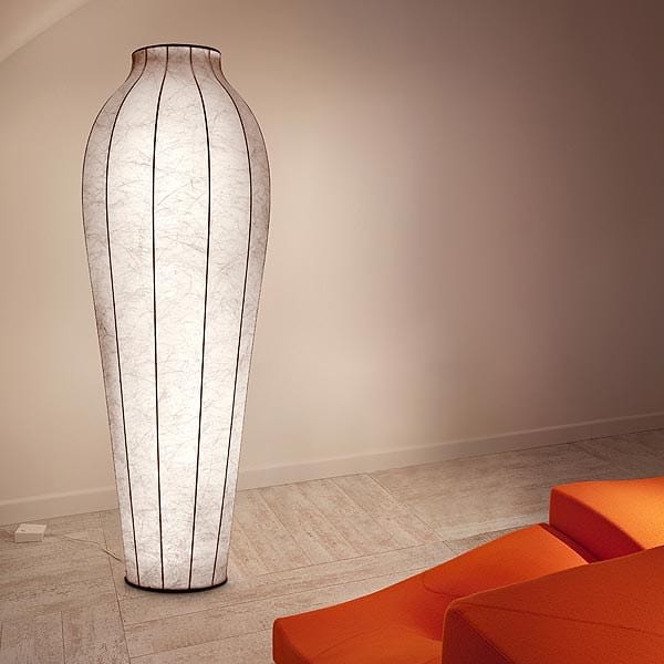 Cocoon resin floor lamp CHRYSALIS By FLOS design Marcel Wanders