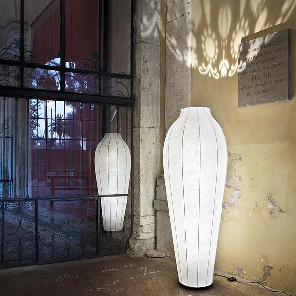 Cocoon resin floor lamp CHRYSALIS By FLOS design Marcel Wanders