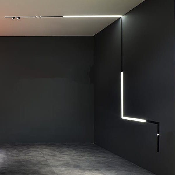 Lampe sur rails encastrable en aluminium THE RUNNING MAGNET By Flos