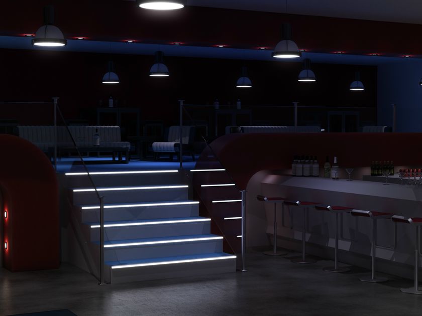 PROLIGHT PROTECT LED 126/L/F LED aluminium Step nosing By PROFILPAS