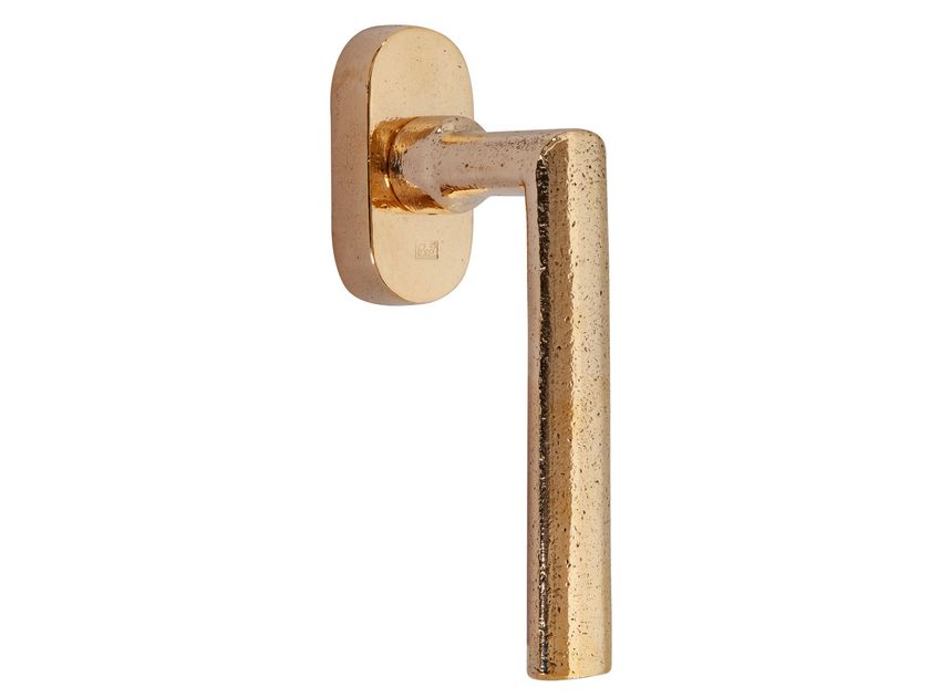 Bronze window handle on back plate PURE 18214 Pure® Collection By Dauby