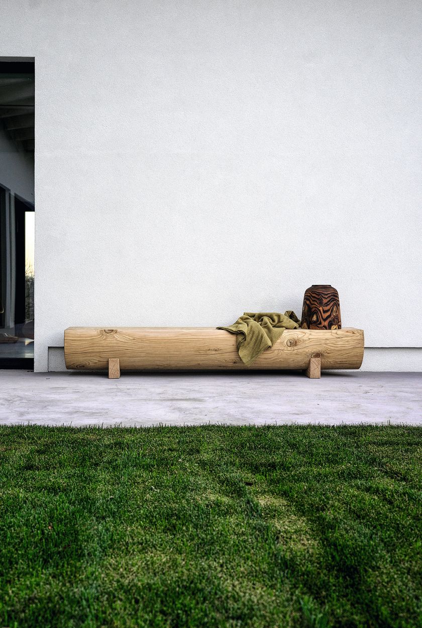PURE Cedarwood bench By Riva 1920 | design Matteo Thun