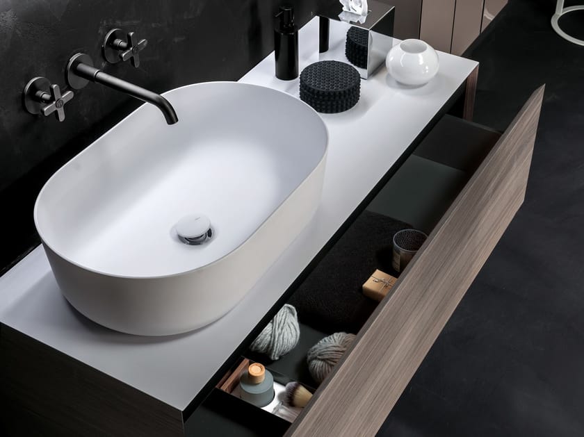 PURE | Mobile lavabo sospeso Collezione Pure By FALPER design Metrica