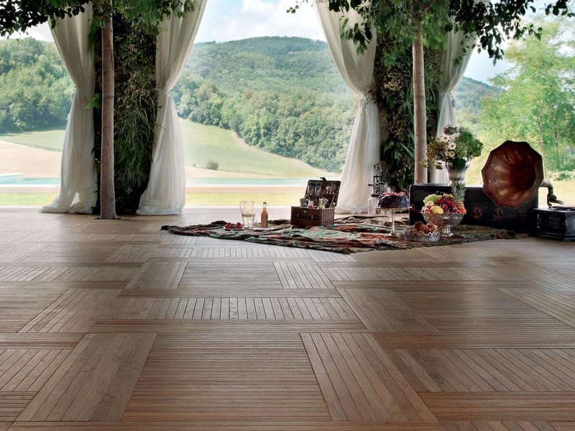 Teak parquet QUADRONE TEAK ANTIQUE QUADRONE Collection By Listone ...