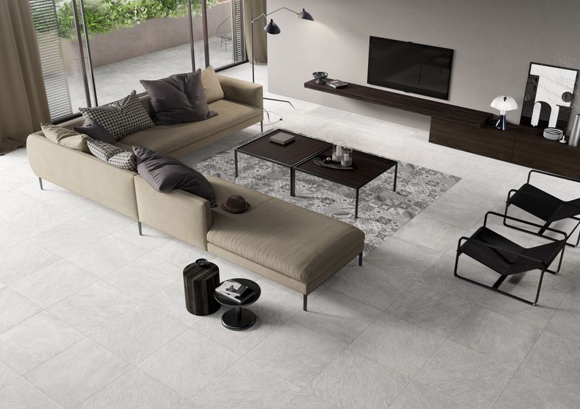 QUARZI Pavimento/rivestimento effetto pietra per interni ed esterni By ...