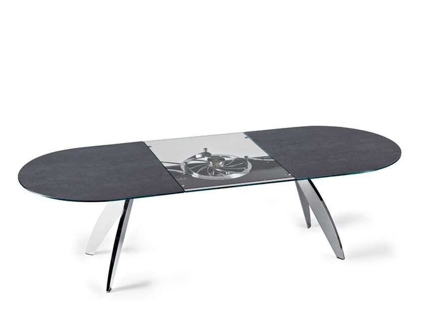 QUASAR | Oval table By NAOS design Studio D'Urbino Lomazzi