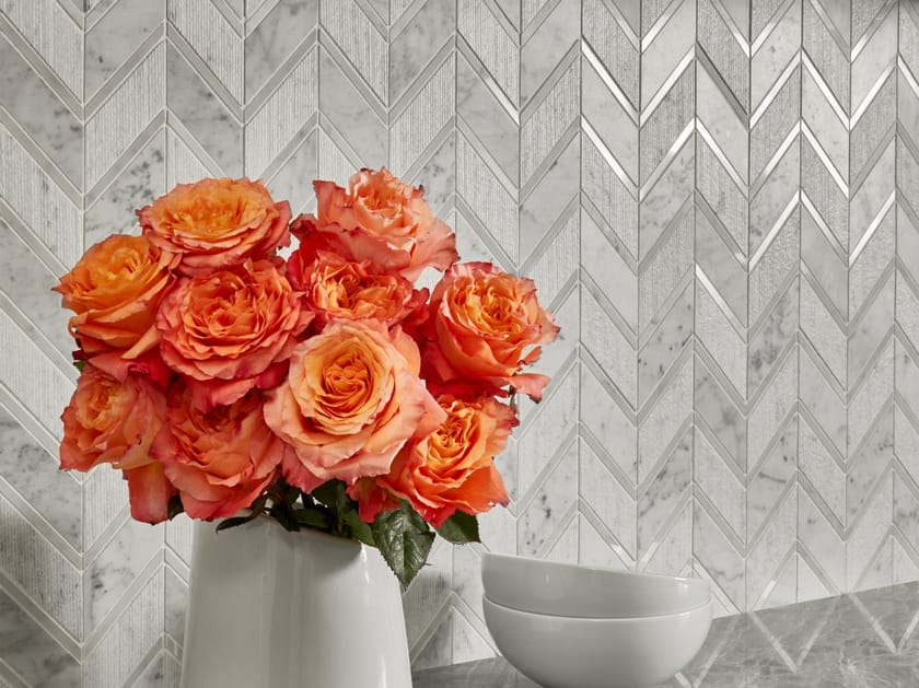 Marble mosaic RAY Luminous Collection By AKDO