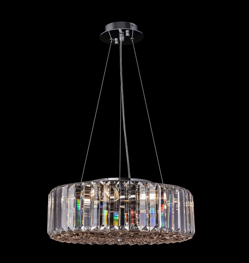 Direct-indirect light pendant lamp with crystals RECINTO By MAYTONI