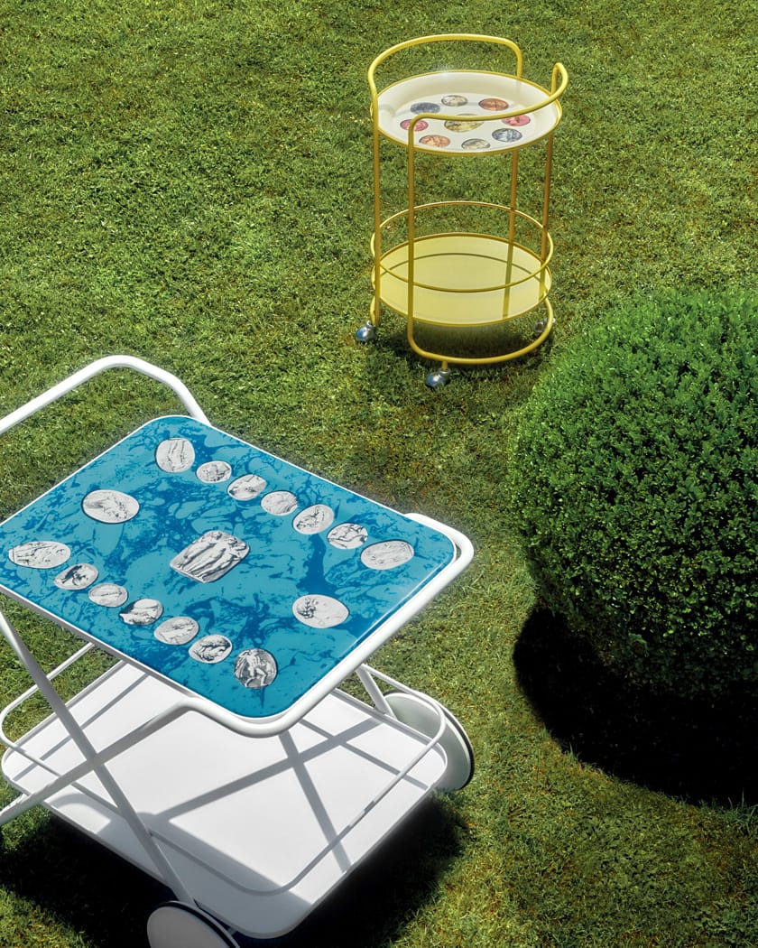 RECTANGULAR FOOD TROLLEY food trolley By Fornasetti