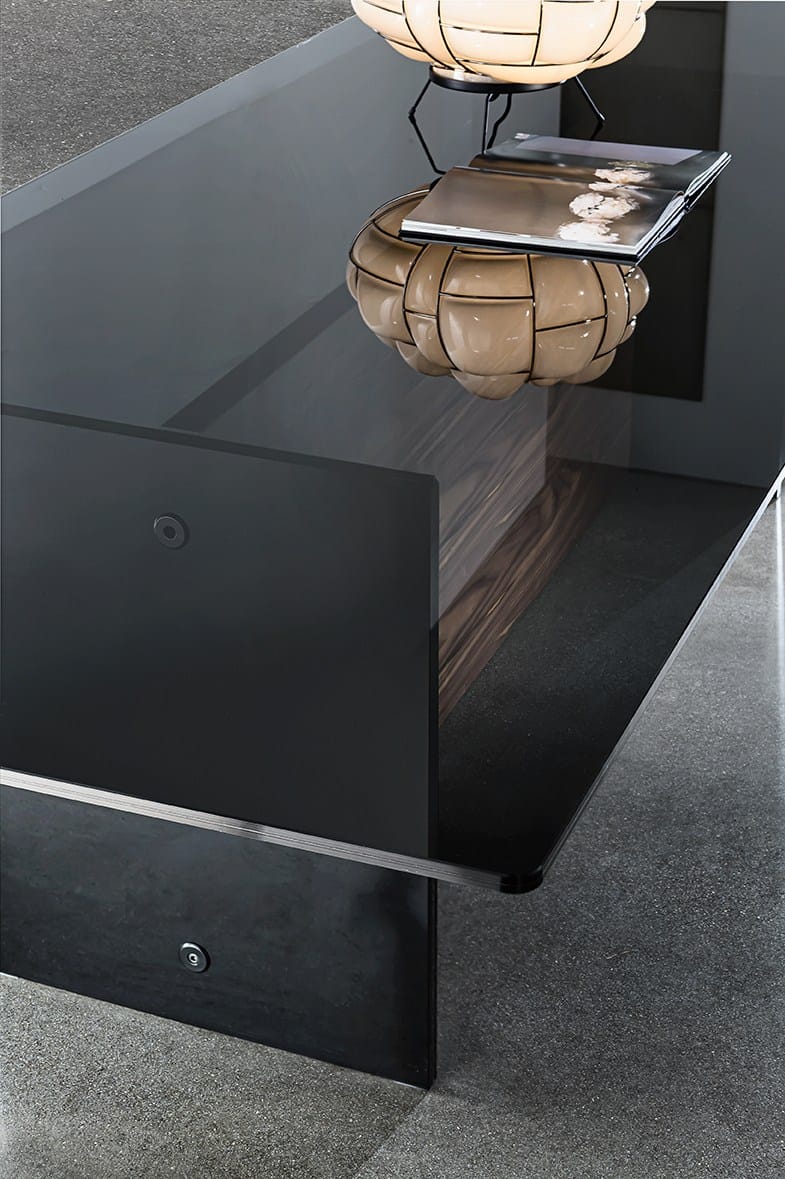Tavolo rettangolare in legno e vetro REGOLO DOUBLE BASE Collezione Regolo By Sovet italia design ...