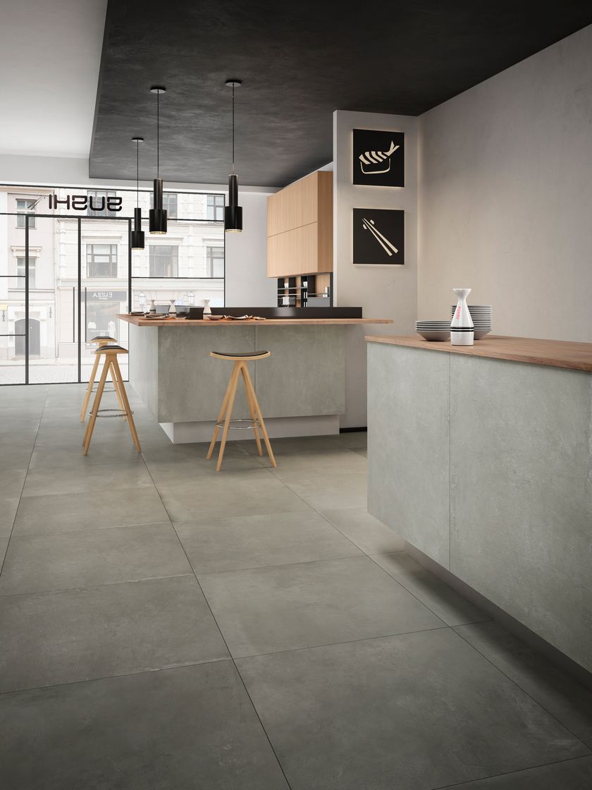 RESTYLE Porcelain stoneware wall/floor tiles with concrete effect By ...