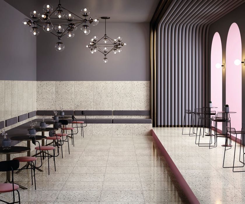 Porcelain stoneware wall/floor tiles with granite effect RIALTO PINK ...