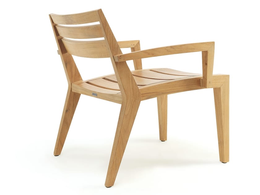 RIBOT Teak garden armchair By Ethimo | design Marc Sadler