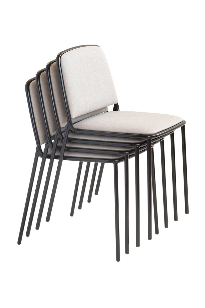 Upholstered stackable fabric chair RING 670 Ring Collection By ...