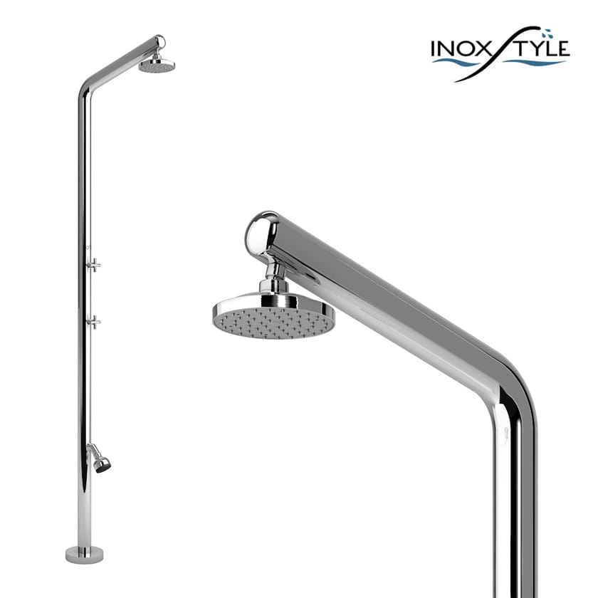 Stainless steel outdoor shower RIVA L By Inoxstyle