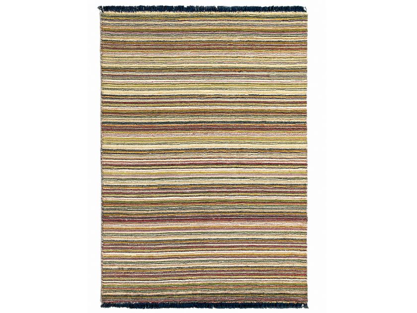Handmade rectangular wool and cotton rug ROLLER ST-011 By Kuatro