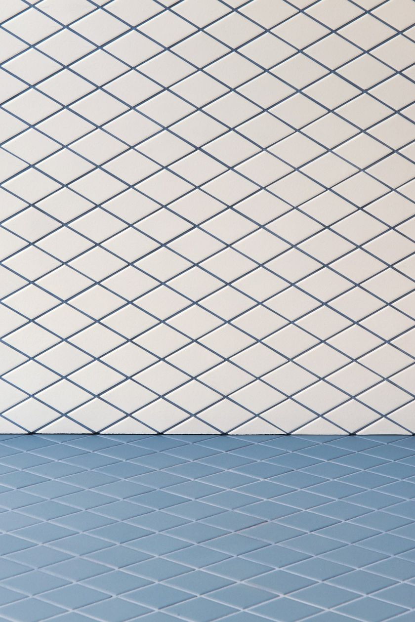 Porcelain stoneware wall/floor tiles ROMBINI LOSANGE BLUE By MUTINA ...
